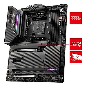 MSI MPG X570S Carbon MAX WiFi Gaming Motherboard (ATX, AMD, Socket AM4. DDR4, PCIe 4, CFX, M.2 Slots, Wi-Fi 6E)