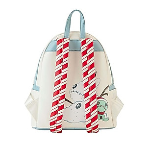Loungefly Disney Stitch Holiday Snow Angel Glitter Mini Backpack