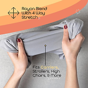 Nursing Cover for Breastfeeding | Multipurpose Nursing Covers for Breastfeeding | Privacy Breastfeeding Cover | Stretchy Carseat Cover | Portable and Breathable Breastfeeding Essentials by Haloka