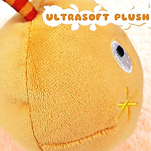 FIOLOM Stuffed Caterpillar Baby Toys Musical Soft Infant Toy Texture Sensory Plush Toys Crinkle Rattle with Ring Bell Ruler Design for Crawling Babies Boys Girls Newborn Preschool Toddler 3+ Month