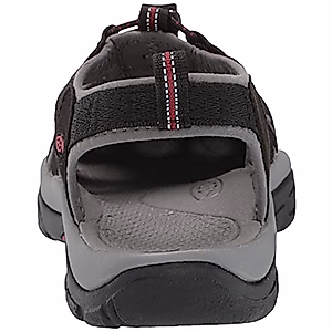 KEEN Women's Newport H2 Closed Toe Water Sandals, Black/Raspberry Wine, 8.5