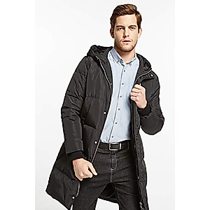Orolay Men’s Thickened Down Jacket Winter Warm Down Coat Black