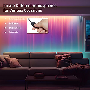 ELYKEN 5.9" Narrow Console Sofa Table with 7 Colors LED Light Strip, 5.9" Dx39.4”Wx31.1”H Long Behind Couch Table with Power Outlet&USB Port, Skinny Table Metal Frame 6.5’ Power Cord