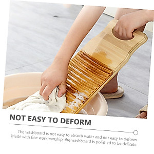 Healeved Washboard Clothes Wringer Washing Clothes Board Wash Board Hand Washing Family Laundry Wringer Naptha Underwear Tabla Clothing Diapers Washing Board Laundry Board Portable Wooden