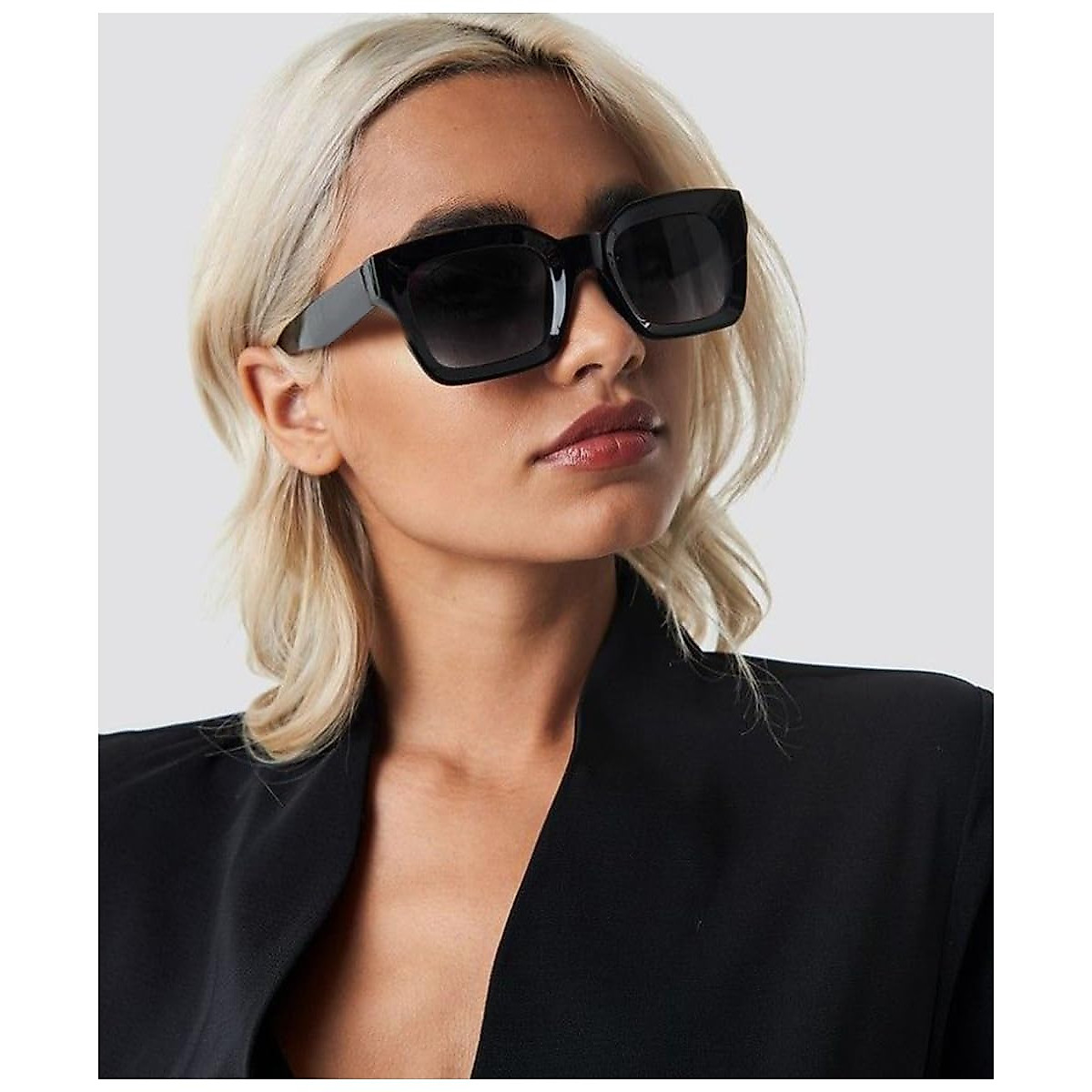 GFUIARA Trendy Square Sunglasses for Men Women Fashion Thick Rectangle Sun Glasses UV Protection Shades Designer Style