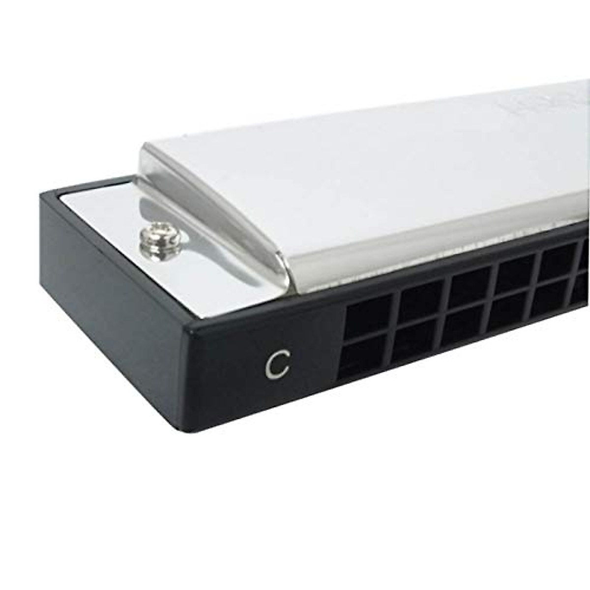 WAAZVXS Tremolo Harmonica 24 Hole 48 Tone Blues Harp Mouth Organ Key of C ABS Resin Brass Reed Musical Instruments (Color : Key A)