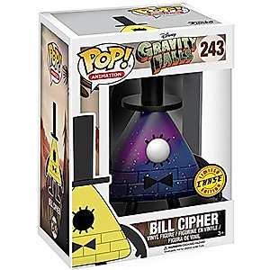 POP Disney: Gravity Falls - Bill Cipher [Purple] Limited Edition Chase Funko Pop! Vinyl Figure (Bundled with Compatible Pop Box Protector Case), 3.75 inches