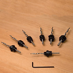 22 Piece Taper Drill BIT Set by PEACHTREE WOODWORKING PW924