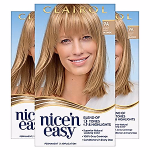 Clairol Nice'N Easy Creme 9A Light Ash Blonde (Pack of 3)