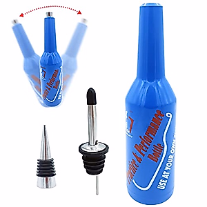 JVNZAM Flair Bottle Bartender Practice Bottles Set, 3pcs Flair Bartending Kit for Bar Performance Liquor Bottles, 1 Flair Bottle, 2 Wine Stoppers
