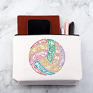 MNIGIU Volleyball Lover Gifts - Makeup Bag & Street Ball Lover Gift