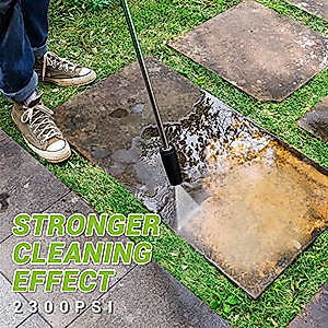 Rock&Rocker Electric Pressure Washer, Power Washer 2150 PSI 1.6 GPM Portable Car Washer Machine with Adjustable Spray Nozzle, Foam Cannon, Ideal for Home/Car/Driveway/Patio Cleaning, Orange (HX13S)