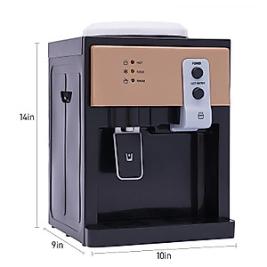 YIPONYT Top Loading Countertop Water Cooler Dispenser, 3 Temperature Settings Hot & Cold Water Dispenser, Holds 1.2 to 5 Gallon Bottles for Home/Office/Dormitory Use…