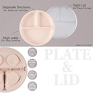 Wee Allpakas Silicone Baby Feeding Set - Complete 11 - Piece | Baby Led Weaning Utensils - Food Grade, Non-BPA, Baby Feeding Supplies - Ultra-Strong Suction