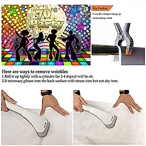 Avezano Back to 70s Party Backdrop for Adults Disco Party Decorations 1970's Retro Disco Ball Let's Glow Crazy Neon Dance Night Photoshoot Photo Booth Photography Background (7x5ft)