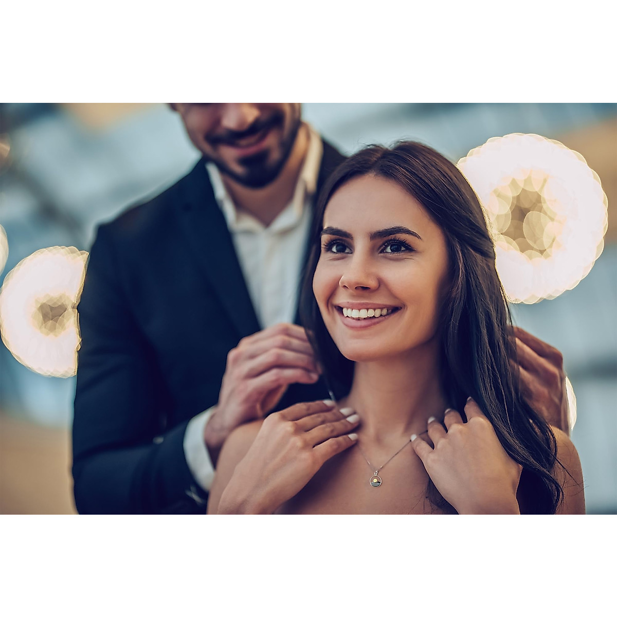 FashionJunkie4Life Sterling Silver Mountain Necklace, 18" Chain | Birthday Gifts for Men and Women