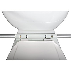 HEALTHLINE Toilet Safety Frame Rails Adjustable, Bathroom Grab Bar Toilet Frame Safety Rails with Padded Handrails, Toilet Support Rails for Seniors, Disabled, Elderly, Bariatric Toilet Rails 300 Lbs