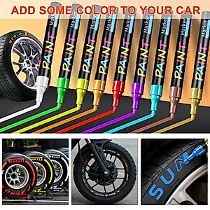 IVSUN Paint Pens Paint Markers, 20 Colors Oil-Based Waterproof Paint Marker Pen Set, Never Fade Quick Dry and Permanent, Works on Rocks Painting, Wood, Fabric, Plastic, Canvas, Glass, Mugs, DIY Craft