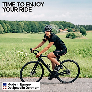 DANISH ENDURANCE 3 Pack Cycling Socks, Low-Cut, Breathable for Men & Women, Black, Medium