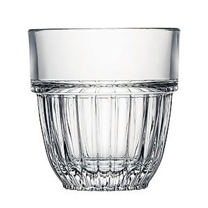 La Rochere Cedrat Goblet Glasses Set of 6 ñ Crystal Clear Glass Tumbler Set ñ Stackable, Space-Saving Water Goblets ñ Dishwasher-Safe Drinking Glasses Set ñ Sophisticated & Elegant Glass Cups (9 oz)