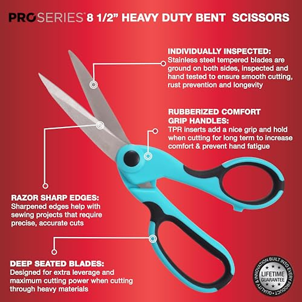 SINGER ProSeries Cutting Tool Set with Sewing Scissors, Detail Scissors, Thread Snips, 45mm Rotary Cutter and 6 Extra Blades