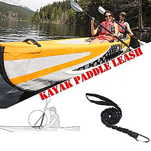 Kayak Stand Up Assist Strap Pull Up Strap Multi-Purpose Kayak Canoe Drag Strap,Strong Handle Adjustable Length from 34-54 inch (with Paddle Leash)