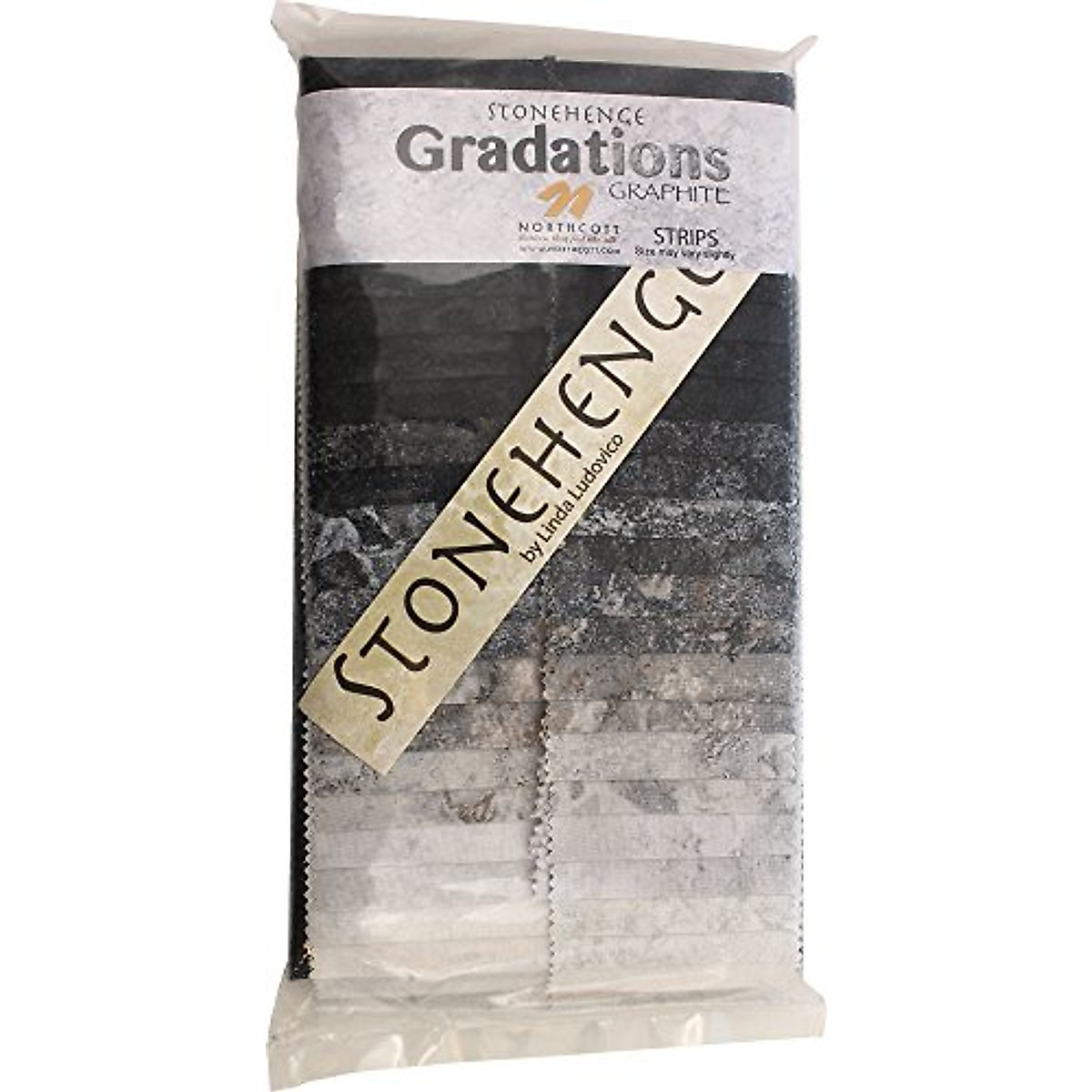 Stonehenge Gradations Graphite Stone Strips 40 2.5-inch Strips Jelly Roll Northcott