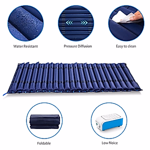 FITCONN Alternating Air Pressure Mattress, 33.5 Inch, Washable, Quiet Pump, Ideal for Bed Sores