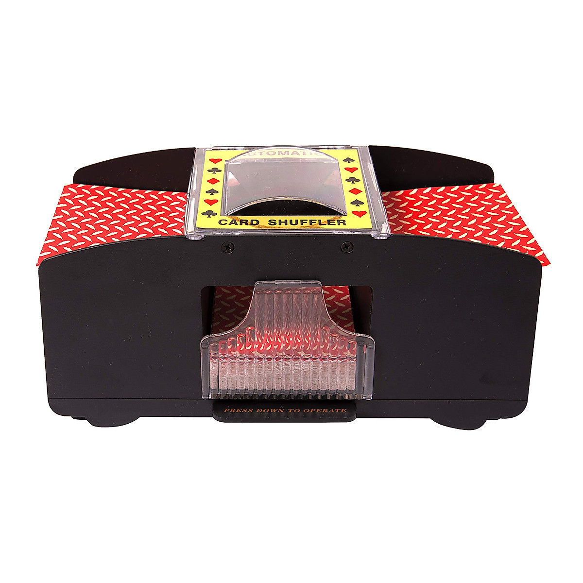 Automatic Card Shuffler I Card Shuffler 2-Deck Automatic I Electric Card Shuffler Casino Equipment I Playing Card Shuffler for Uno, Phase 10, Blackjack, Skip Bo, Texas Hold em, Poker, Home Card Games