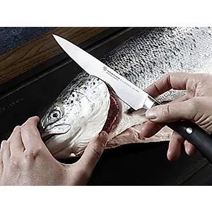 Wüsthof Classic IKON 4.5" Utility Knife, Black