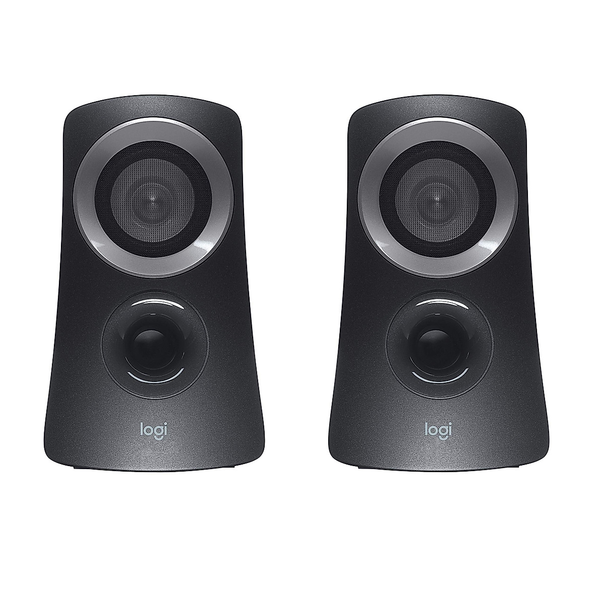 Logitech Z313 2.1 Multimedia Speaker System with Subwoofer, Full Range Audio, 50 Watts Peak Power, Strong Bass, 3.5mm Inputs, PC/PS4/Xbox/TV/Smartphone/Tablet/Music Player - Black