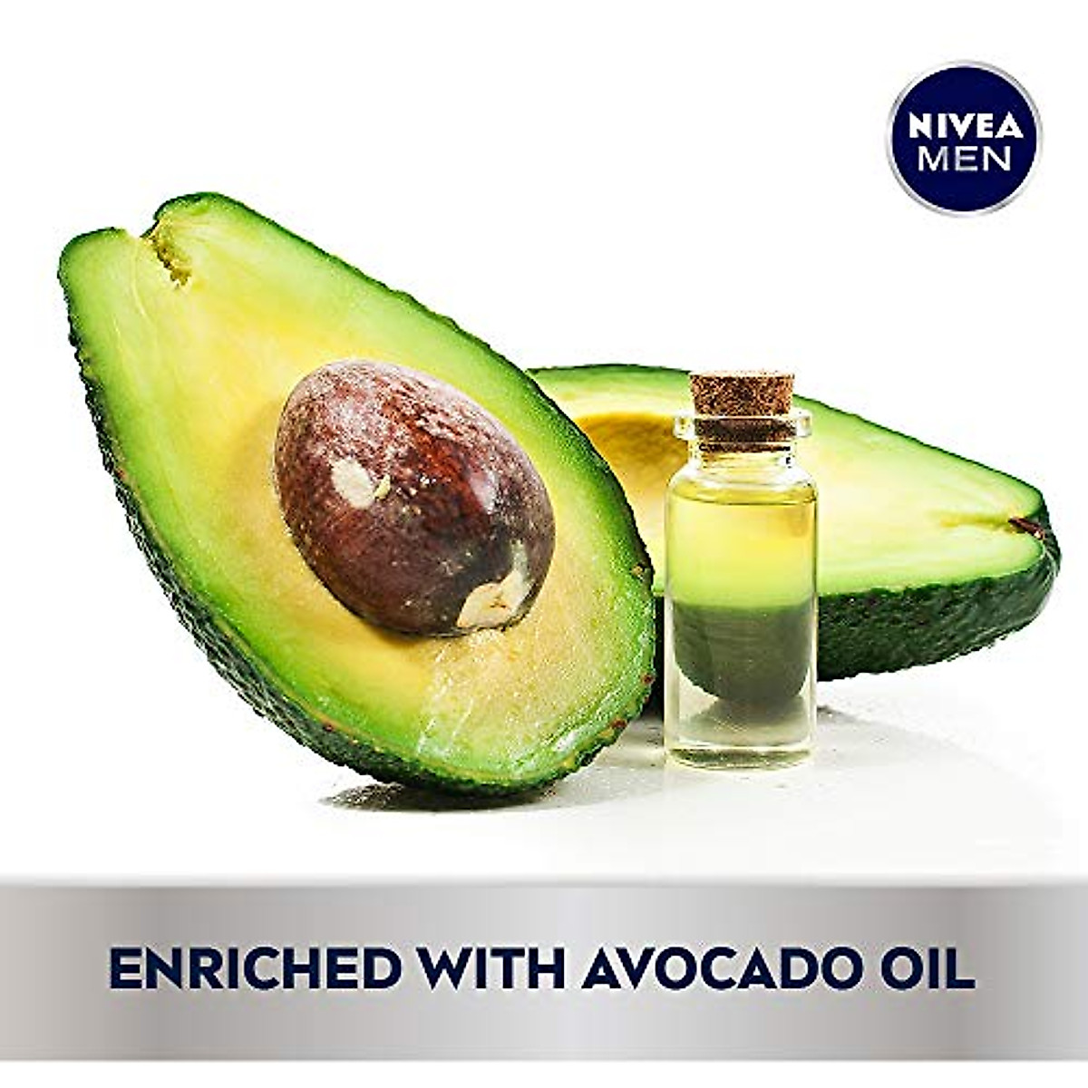 Nivea Men Shower & Shave Body Wash, Shower, Shave and Shampoo With Moisture, 16.9 fl. oz, Pack of 3