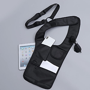 SHERCHPRY Backpack Back Bag 1pcbag Black Underarm Holder Portable Bagright Men's Hidden Shoulder Bag Travel Phone Anti- Backpacks