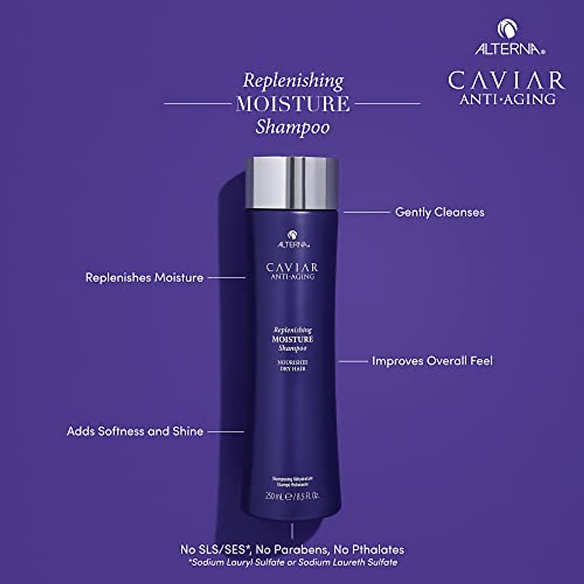 Alterna Caviar Anti-Aging Replenishing Moisture Travel Kit | For Dry, Brittle Hair | Protects, Restores & Hydrates | Sulfate Free, Shampoo, Conditioner, and CC Cream