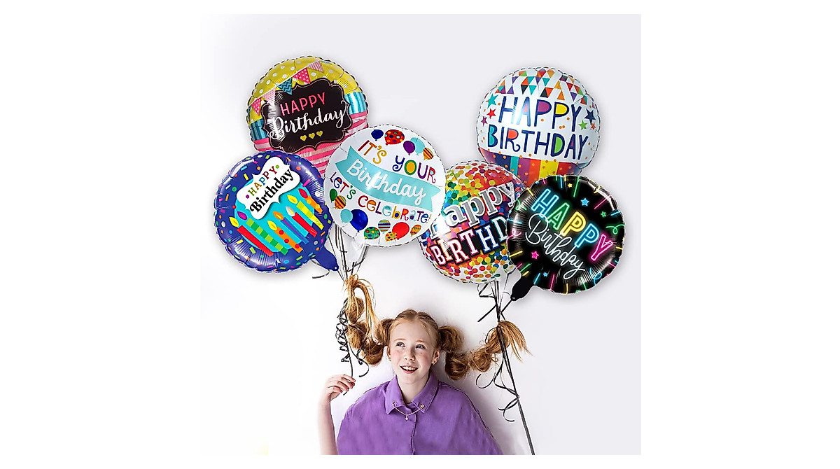 30 Pieces Happy Birthday Foil Balloons for Celebrations