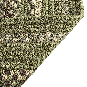 Capel 0392QS04000600265 Bradford Area Braided Rug, 4' x 6', Foliage