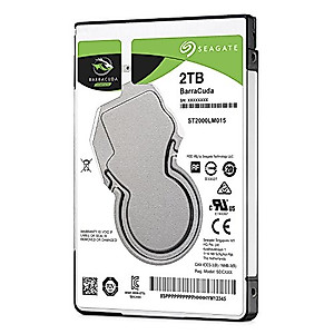 Seagate 2TB BarraCuda SATA 6Gb/s 128MB Cache 2.5-Inch 7mm Internal Hard Drive (ST2000LM015)