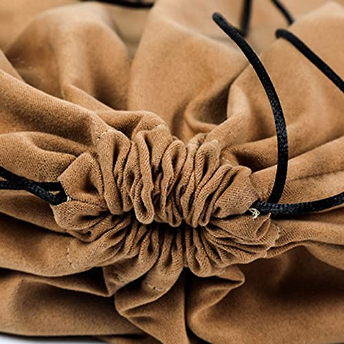 Storage Bag Large Capacity Suede/Flannel Tote for Underwear Toy Packaging Pocket Clothes Storage(49x60cm,Beige)