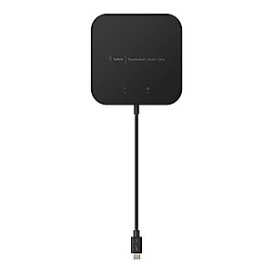 Belkin Thunderbolt 3 Dock Core With Thunderbolt 3 Cable - Usb C Hub - 7-In-1 Docking Station For Macs & Windows, 60W Upstream Charging, With Gigabit Ethernet, Displayport & Audio Ports