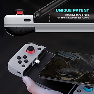 GameSir 2021 Version X2 Type-C Mobile Game Controller for Android Phone (Max 173mm) Xbox Cloud Gaming Google Stadia, 51° Movable Type-C Plug and Play E-Sports Gamepad, with Controller Bag