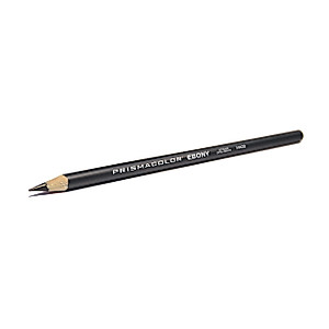 Prismacolor Ebony Graphite Pencils, Black Drawing Pencil Set | 12 Count Sketching Pencils