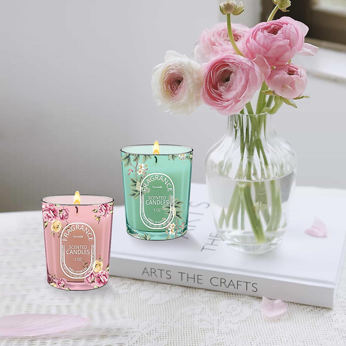 Myido Powerful Scented Candle Gift Set, 6pcs - Home Scented Candles, Home Ladies Gift Sets, Holiday Gifts, Christmas Thanksgiving Gifts, Scented Soy Wax Premium Aromatherapy Candles