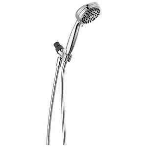 Delta Faucet 5-Setting Handheld Shower Head, Chrome Shower Head with Hose, Showerheads & Handheld Showers, Handheld Shower Heads, Detachable Shower Head, Hand Shower 1.75 GPM, Chrome 75511