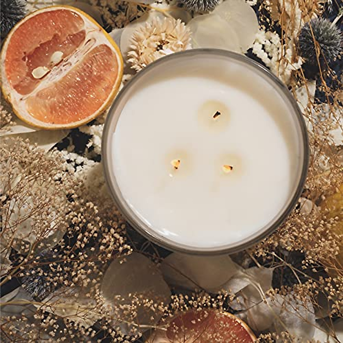 APOTHEKE Luxury Scented 3-Wick Jar Candle, Earl Grey Bitters, 32 oz - Large - Earl Grey Bitters Tea Leaves, Lemon Zest, Bergamot, & Peony Scent, Aromatherapy, Long Lasting, Hand Poured in USA