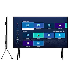 GTUOXIES 110 Inch UHD LED Smart TV, 4K Screen Television with Mount & Stand TS110TV High Resolution LCD Screen 16:9 Indoor Cinema with Anti-Glass WiFi, HDMI, USB Ports