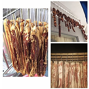 10Pcs 6 Inches Stainless Steel Butcher Hook, Stainless Steel Butcher Hooks for Meat Processing,s hooks Hanging Processing Butcher Hook（Silver thick 2.5 mm）