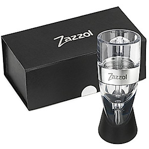Zazzol Wine Aerator Decanter - Multi Stage Design with Gift Box - Recommended by Business Insider