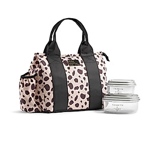 Fit+Fresh Sanibel Adult Insulated Lunch Bag women love as Lunchbox, Lunch Tote - Cute Small Lunch Box For Women, Lunch box men, lunch bags women, insulated lunch box, lunch boxes, adult lunch, Cheetah