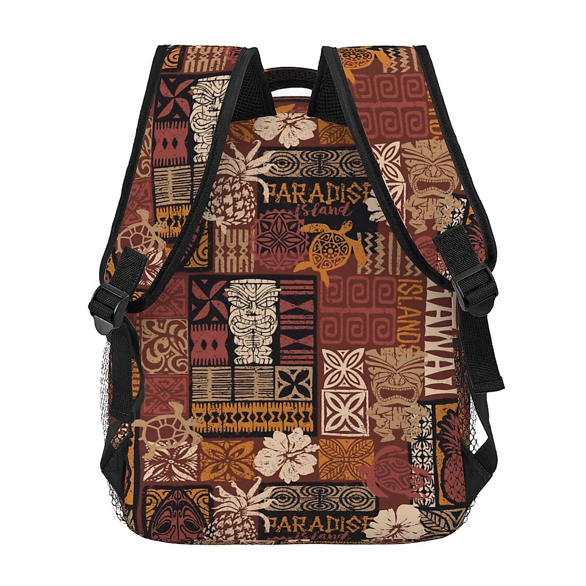 ASYG Hawaii Style Backpack Hawaiian Tribal Element Laptop Backpack Hawaii Tablet Bag Beach Bag Laptop Bag