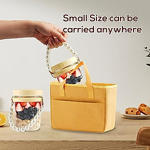 Overnight Oats Jars,Mason Jars for Overnight Oats with Lid and Spoon,10 Oz Glass Meal Prep Containers with Measurement Marks,Perfect Size for Overnight Oats,Salad Yogurt,Cereal,Fruit (4 PACK B)